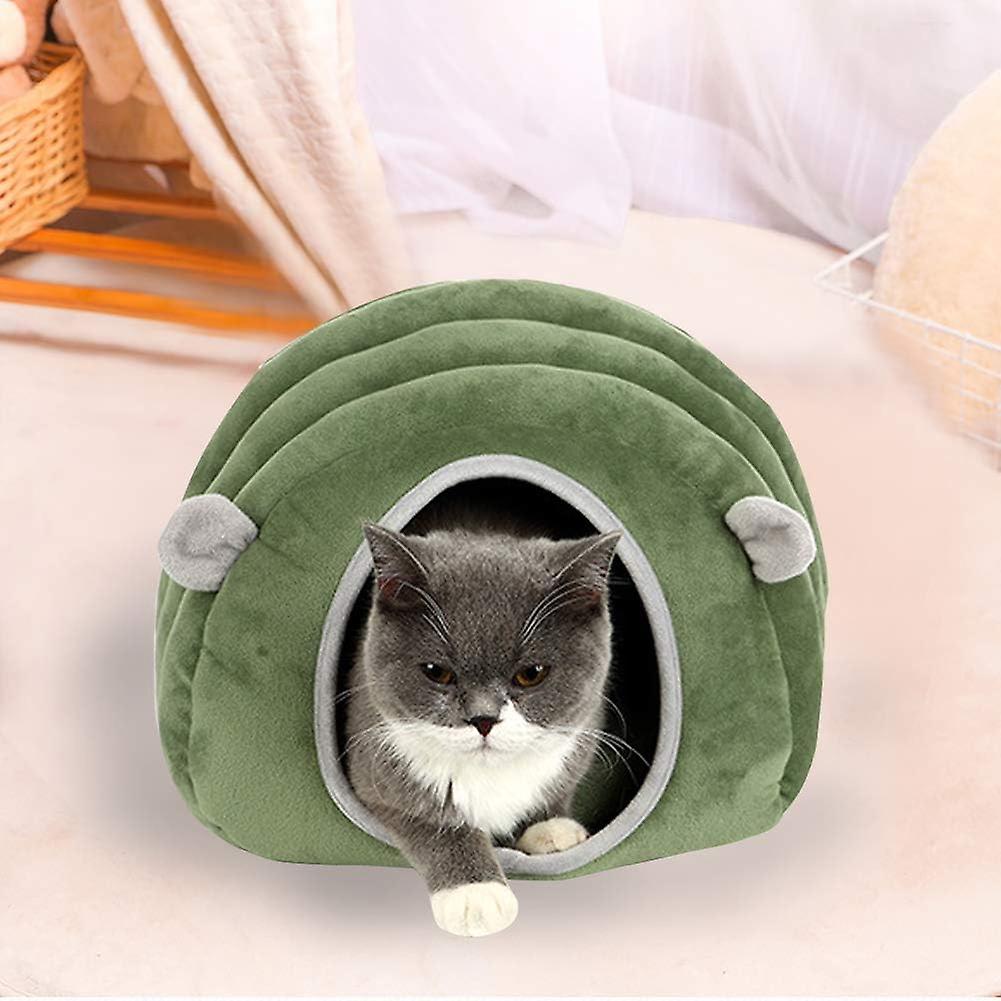 Cat Bed Cuddle Cave - Portable Cat Puppy Igloo Bed With Removable ...