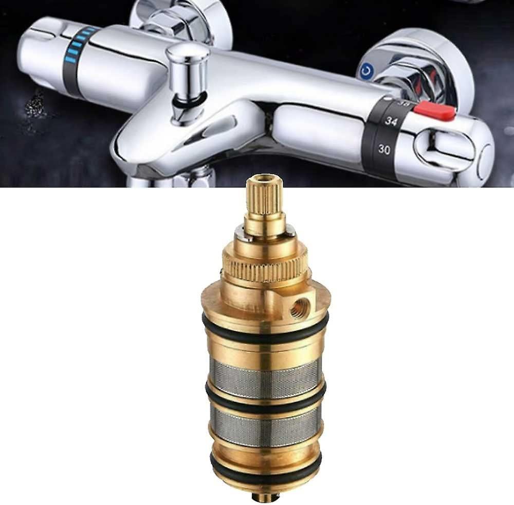 Brass Thermostatic Cartridge and Handle for Shower Bar Mixer Tap Faucet ...
