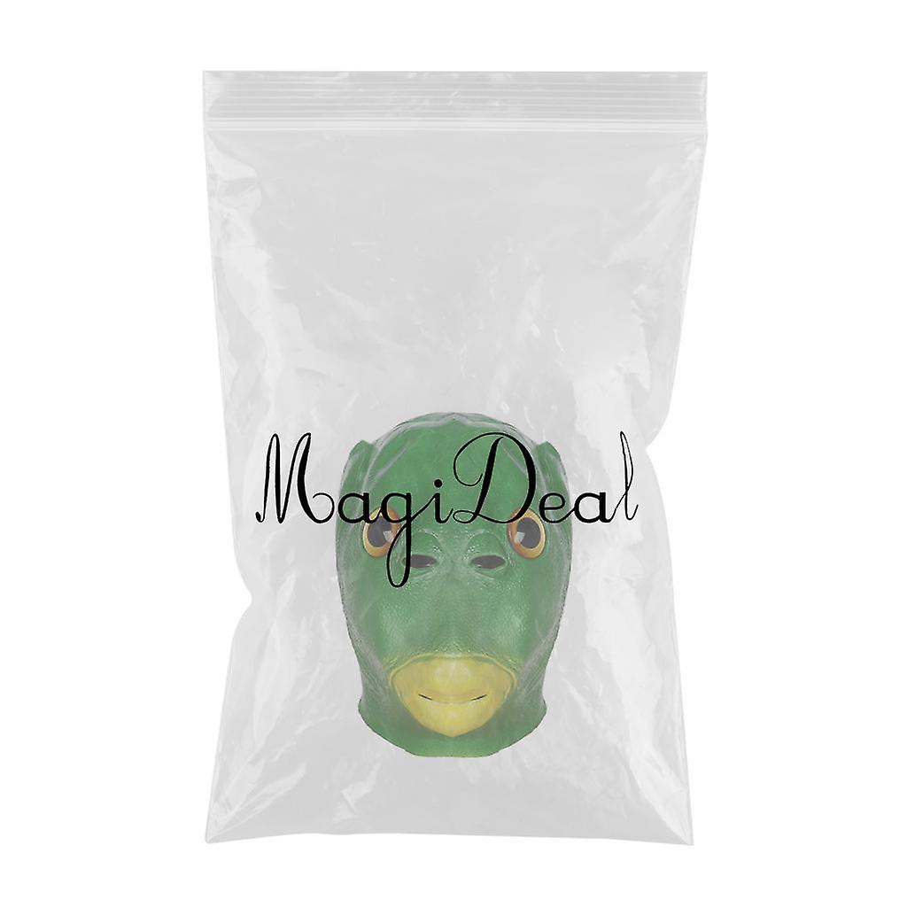 Fish Mask Latex Full Mask Carnival Halloween Shark Overhead Fish ...