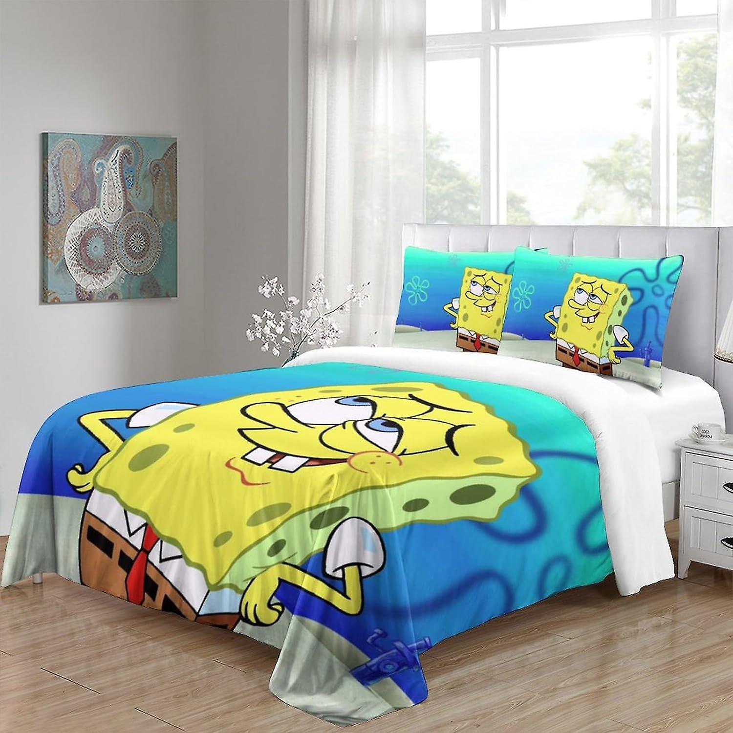 HOUKIG Spongebob for Boys Girls Comforter Covers 3D Printed Anime ...
