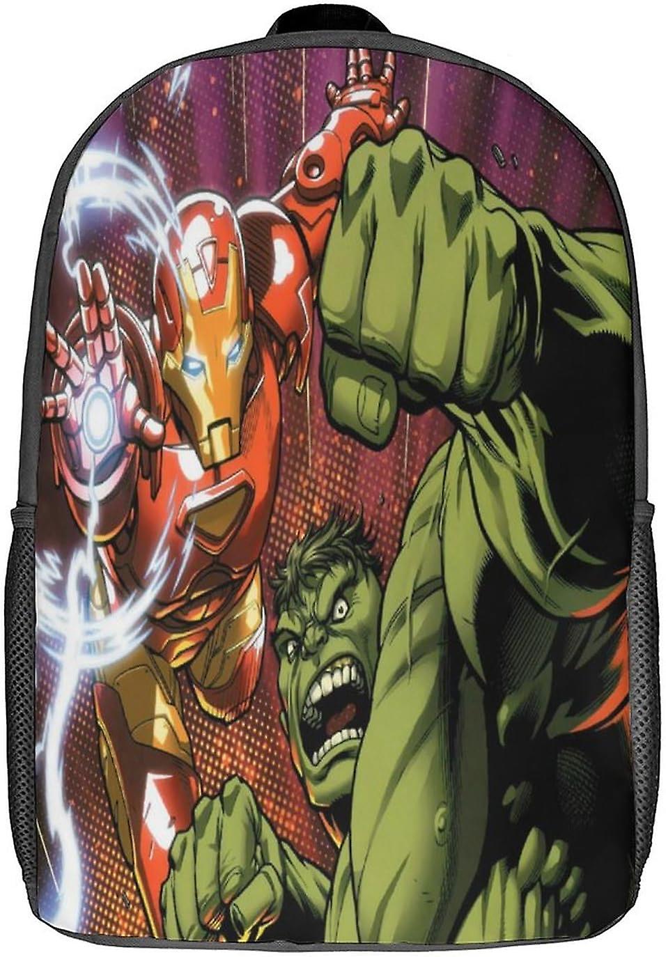 Super Hero Hulk School Bag, Kids Backpack, 3D Printed Cartoon School ...