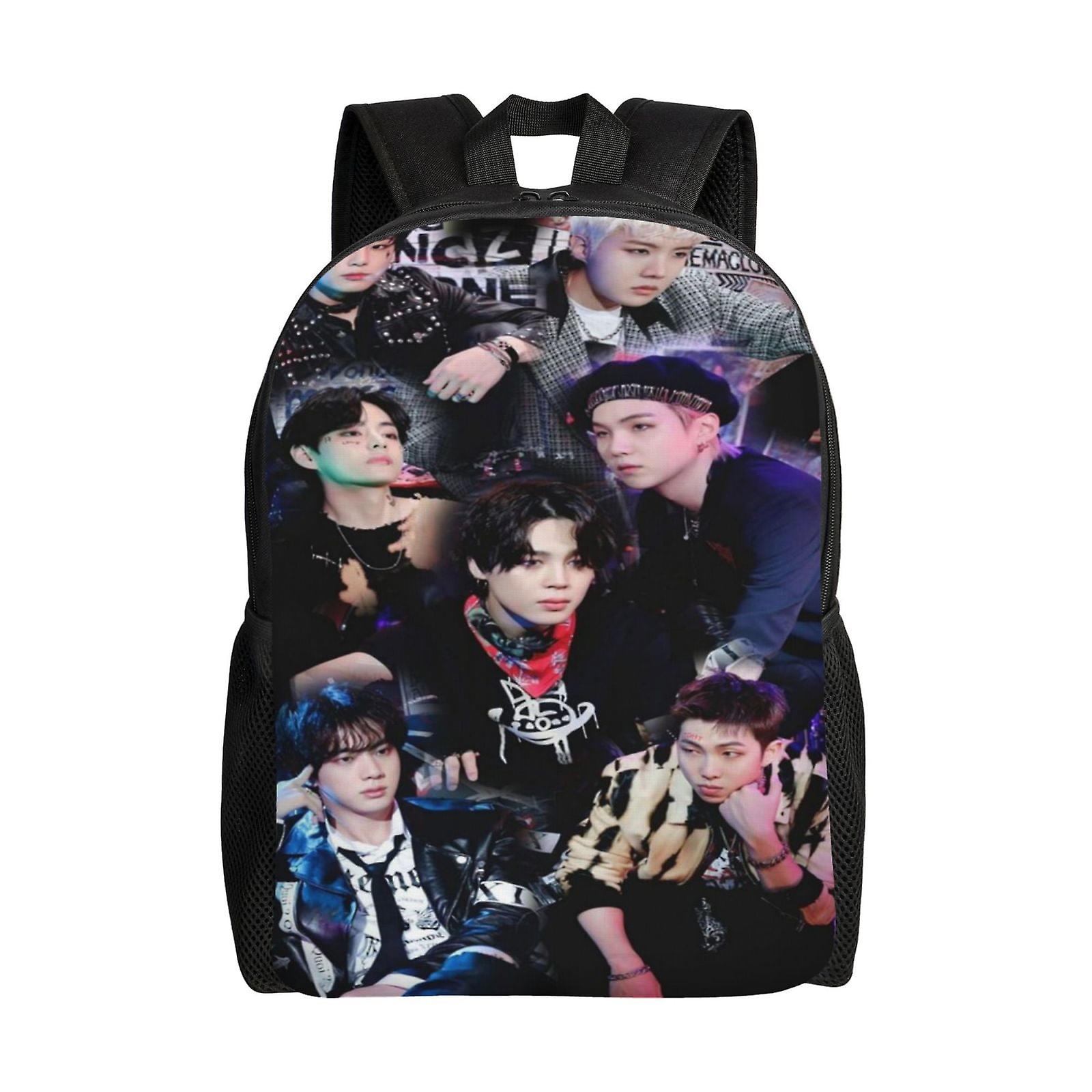 Kids K-Pop BTS Backpack 3D Print Cartoon Anime Backpacks Teenagers ...