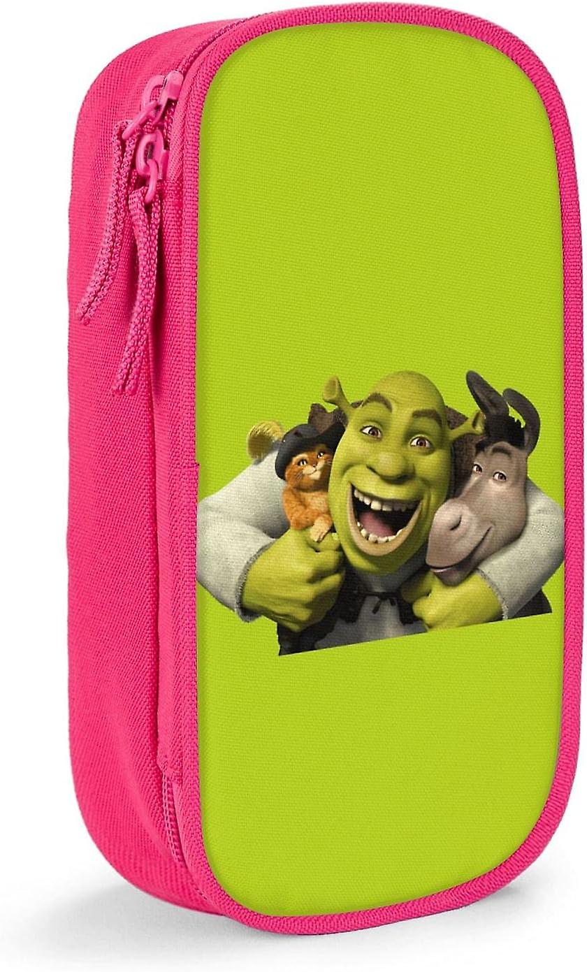 Shrek Anime Pencil Case Pen Marker Holder Pouch Box With Zipper-Pink ...