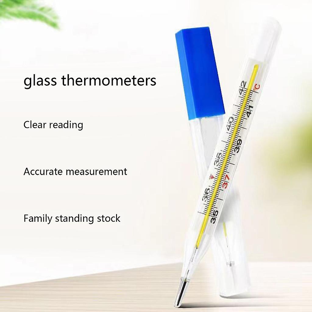Glass Thermometer Temperature Fever Check Oral Underarm for Babys Kid ...