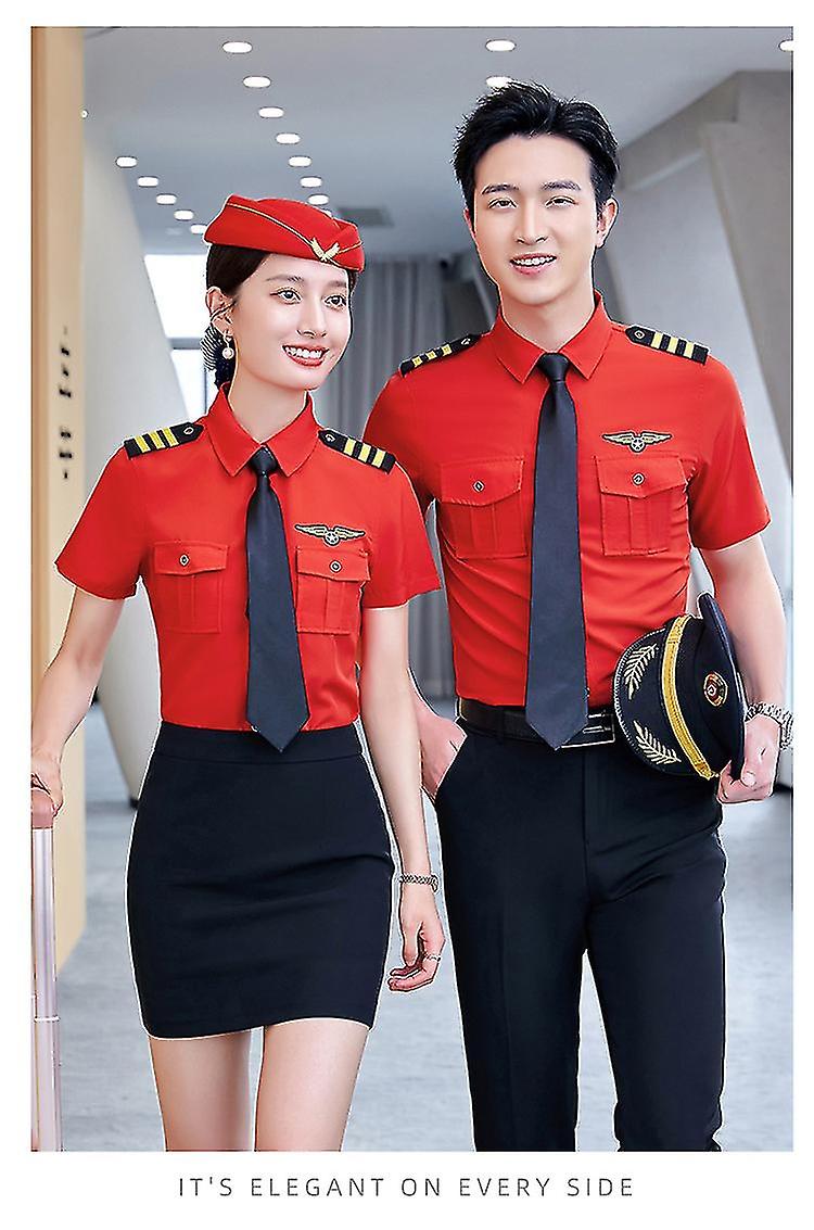 Professional Plane Captain Uniform Air Pilot Force Flight Suit Ktv ...