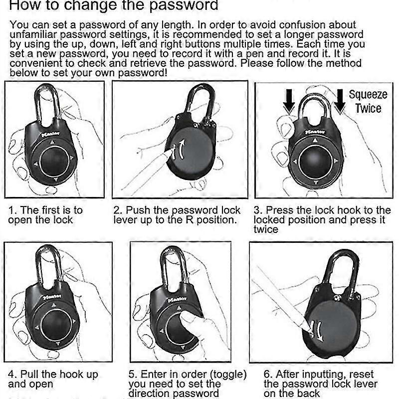 Intelligent padlock directional combination lock Lucchetto Candados ...