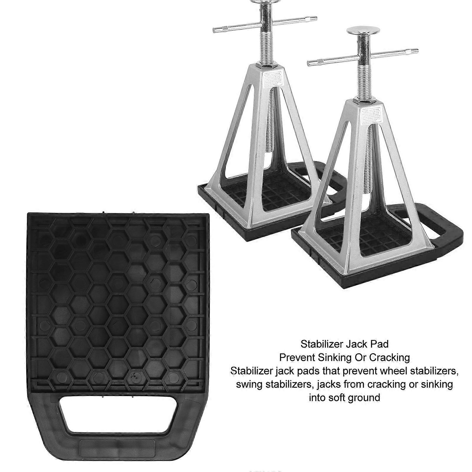 4PCS RV Jack Pad Prevent Jacks Sinking Anti Slip Weather Proof Leveling ...