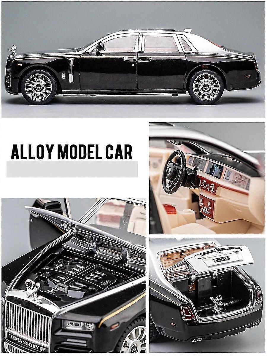 1/24 Rolls Royce Phantom Toy Car Model Diecast Metal Luxury Miniature ...