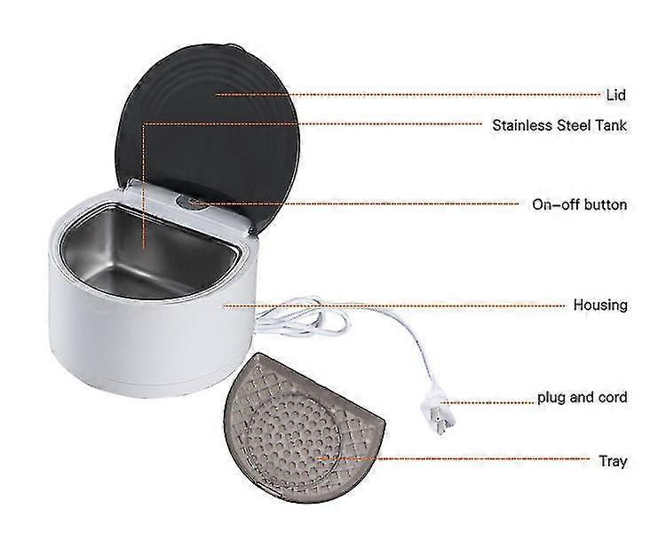 150Ml ultrasonic cleaner for dentures, aligners/retainers, dental and ...