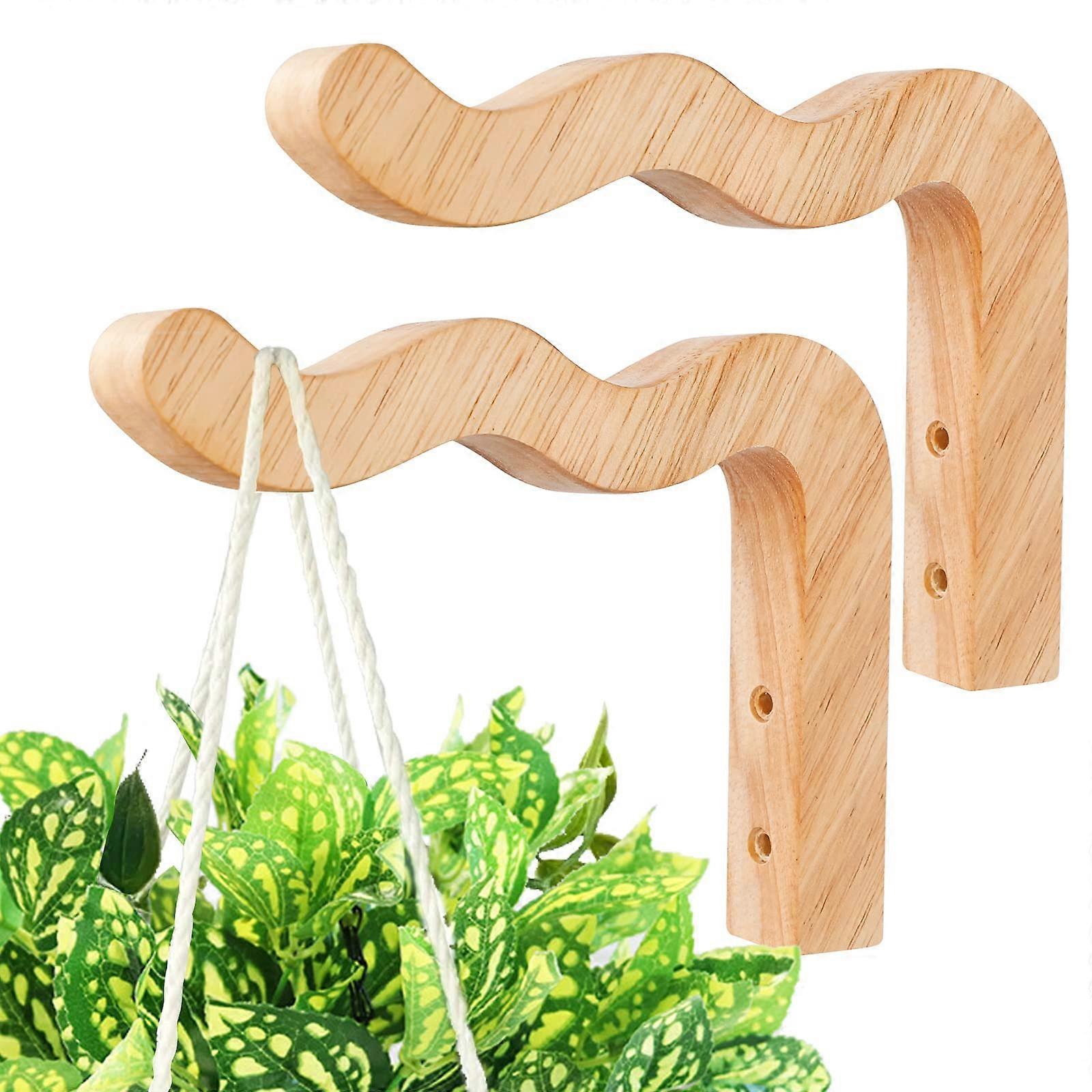 Plant Hangers Outdoor, Hanging Plant Hooks for Indoors, Wave-Shaped ...