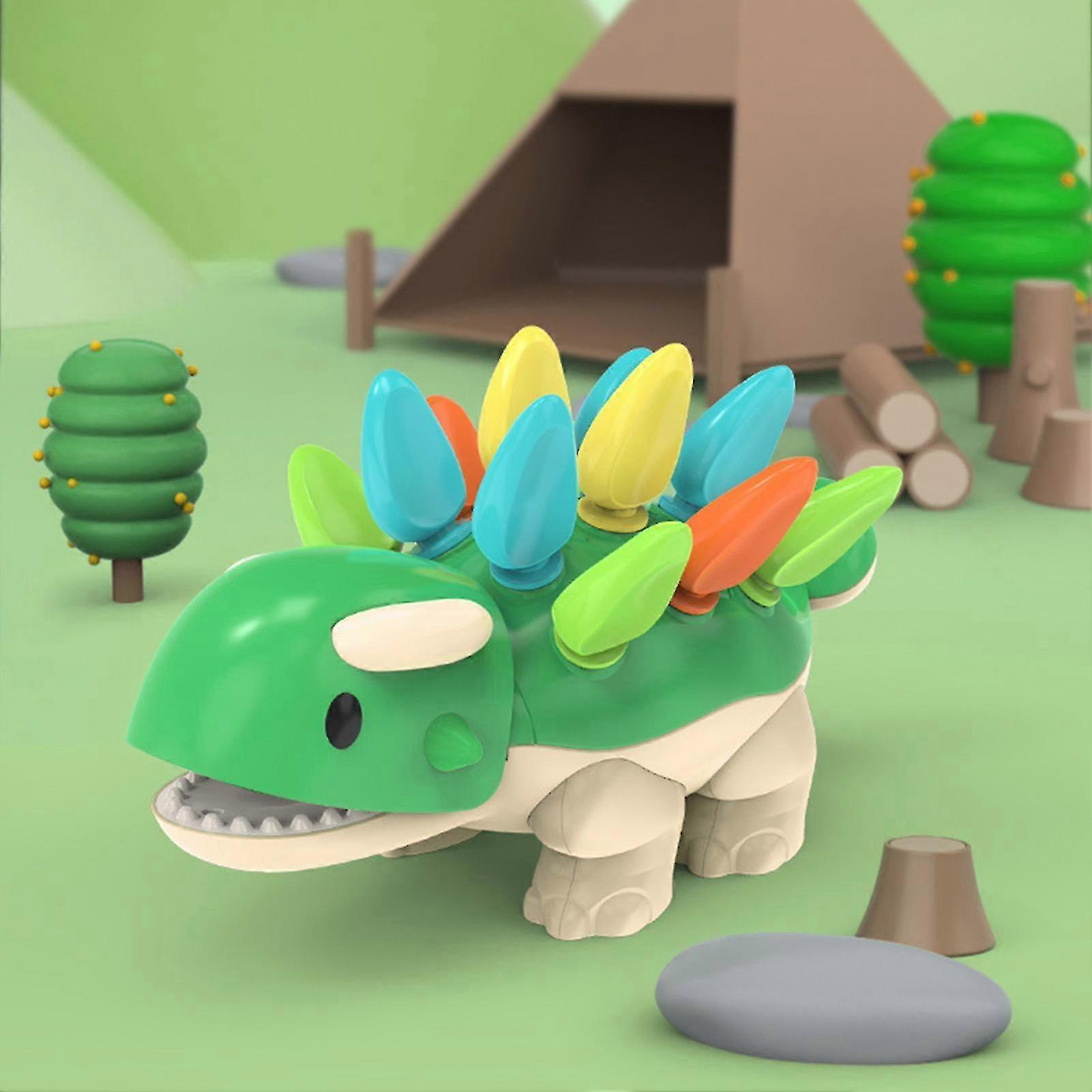 Dinosaur Assembly Sorting Toy Counting Color Recognition Sensory Toy ...