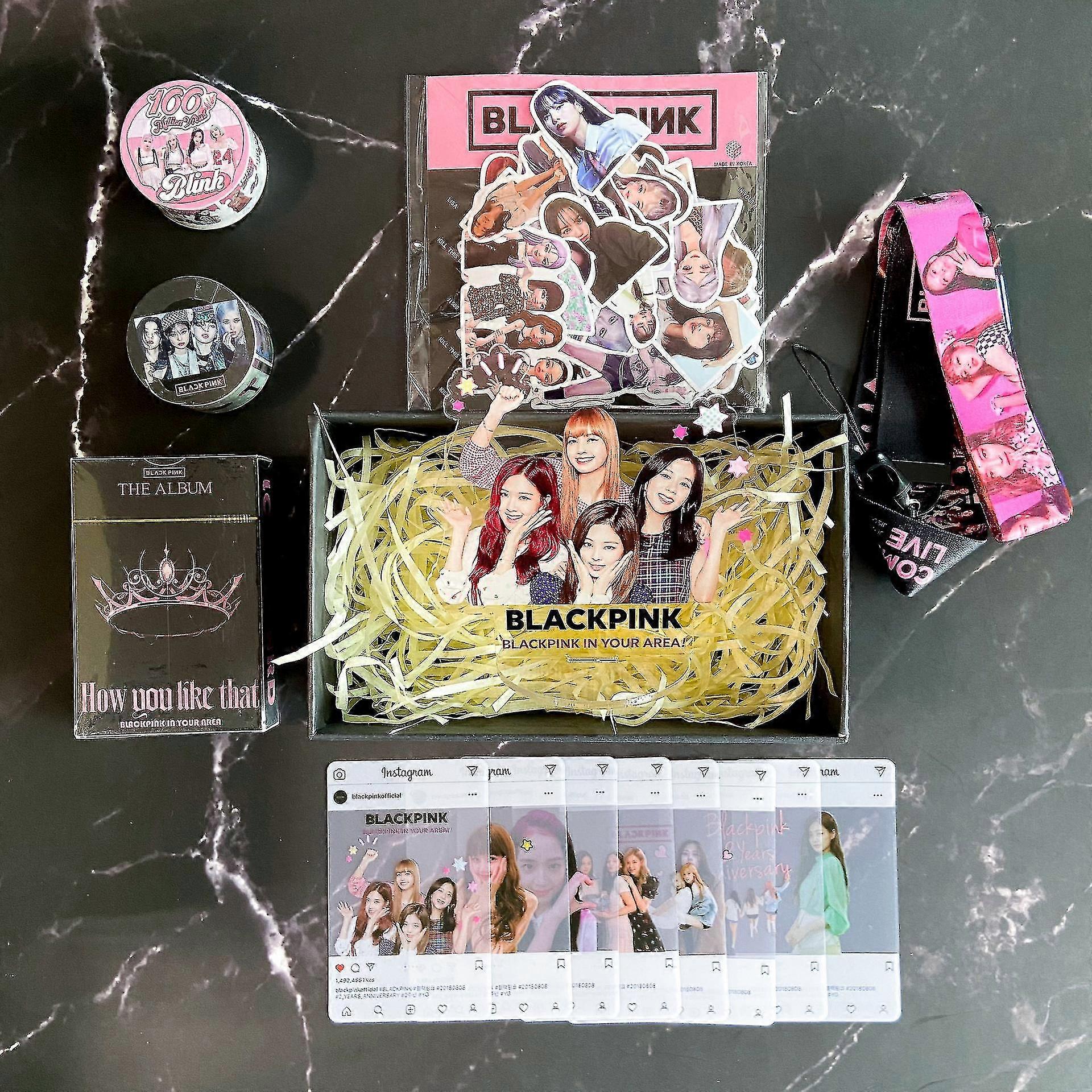 161 Pcs Black Pink Born Pink Album Gift Box Set Blink Fans Gift ...