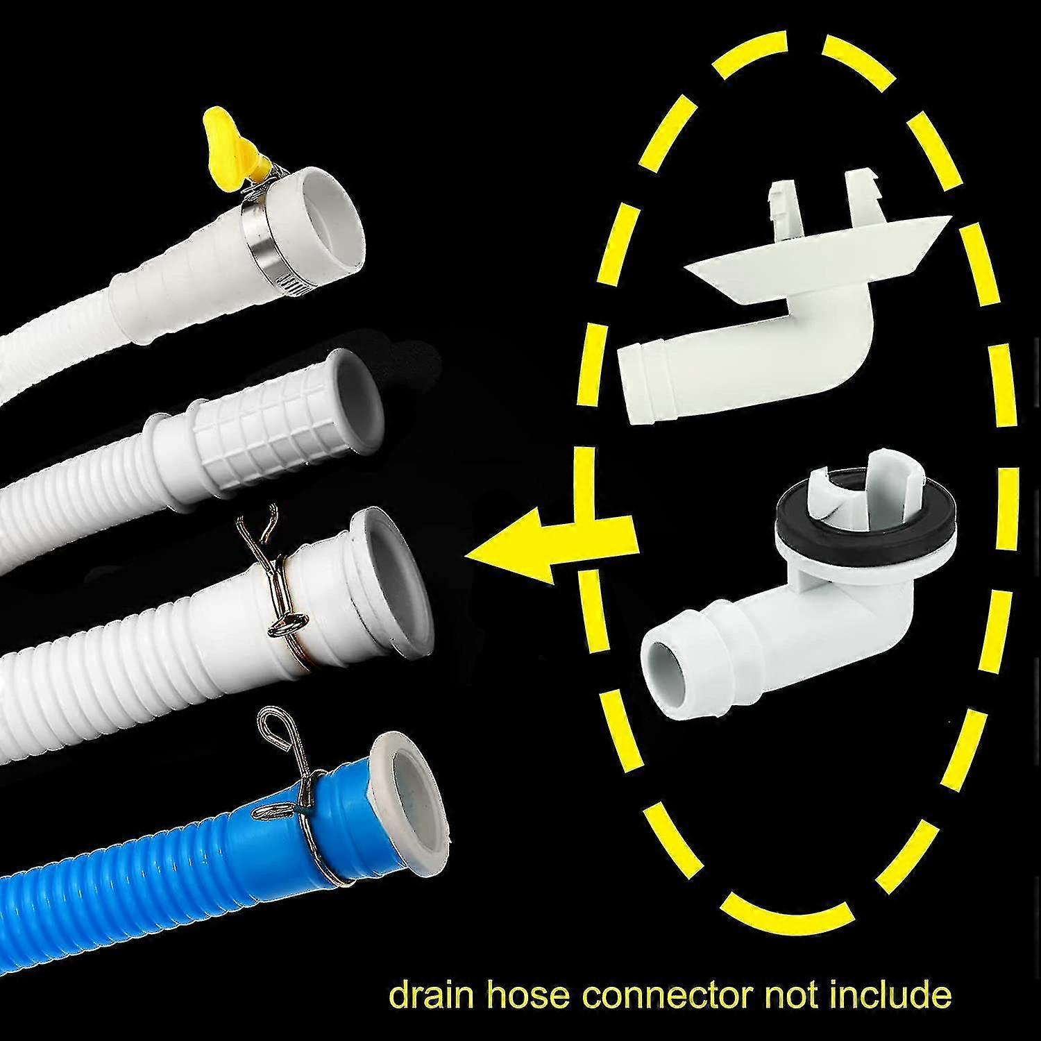 Universal Air Conditioner Drain Hose 16mm Id 4.9ft With Clamp For Ac ...