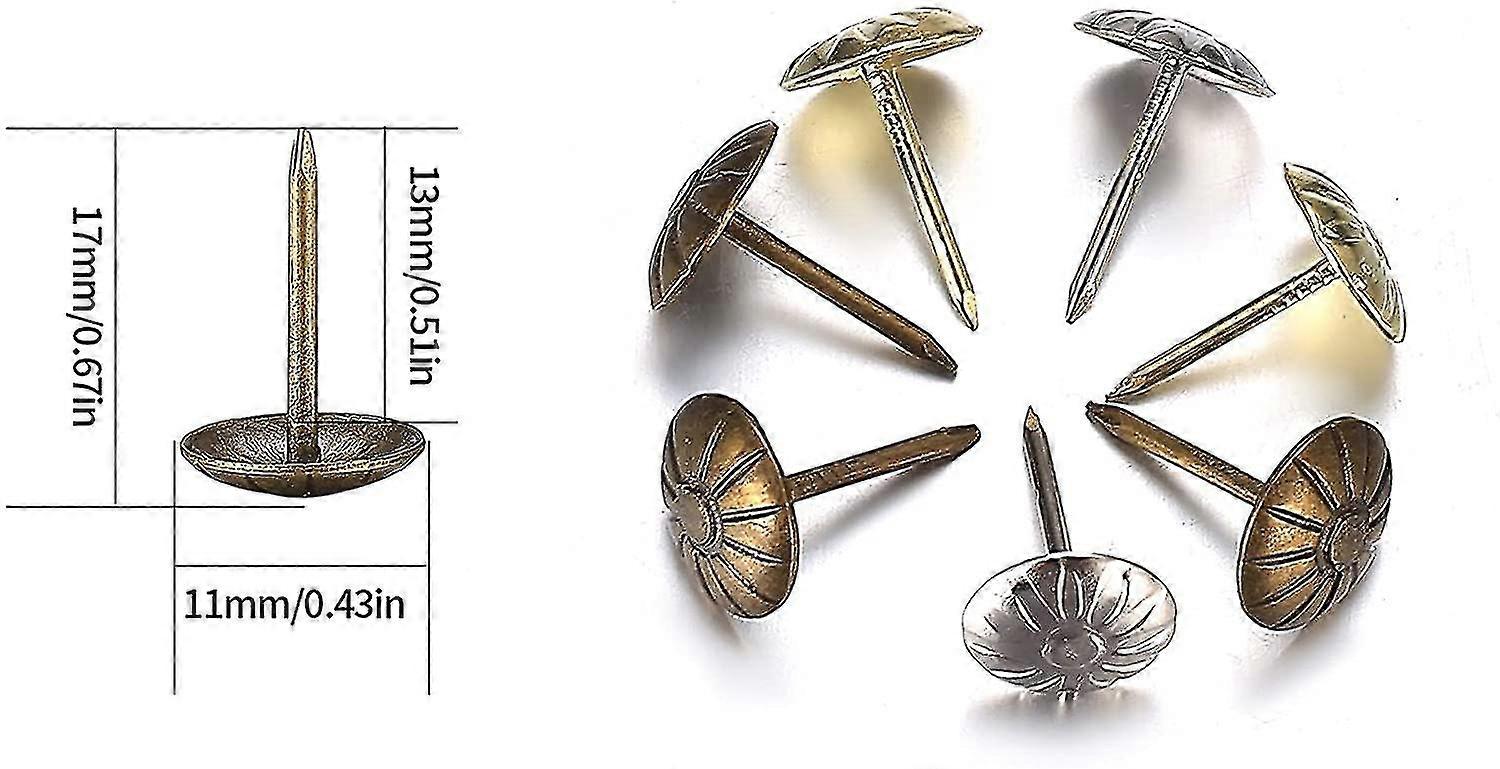 Pack Of 450 Upholstery Nails, Furniture Decorative Drawing Pins ...