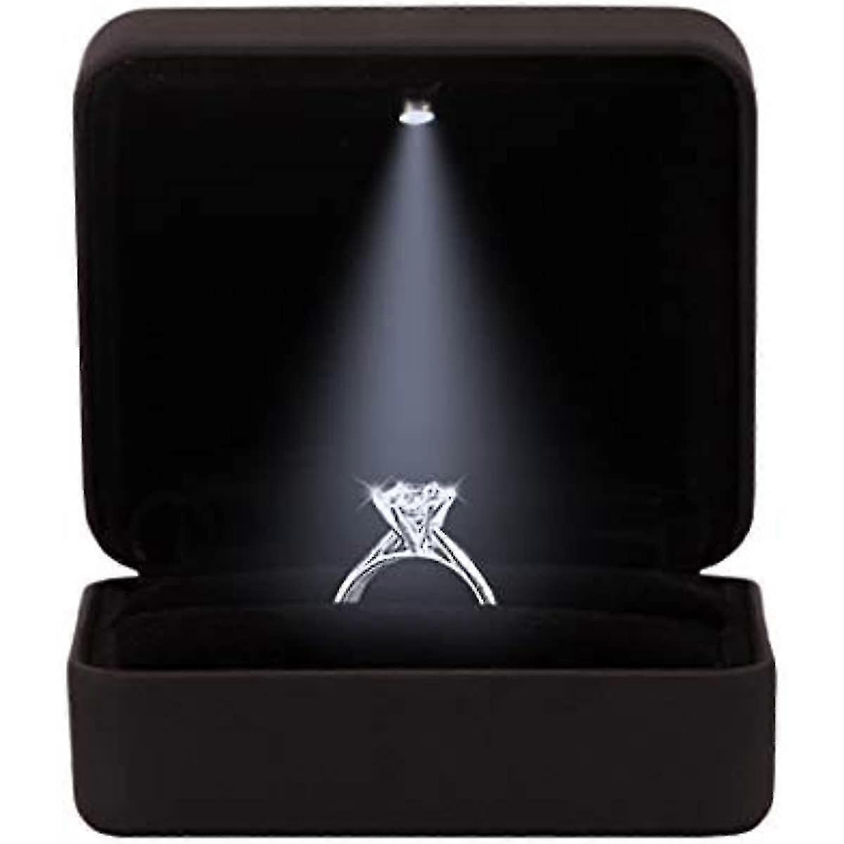 Engagement Ring Led Light Ring Box Jewelry Gift Box | Fruugo UK