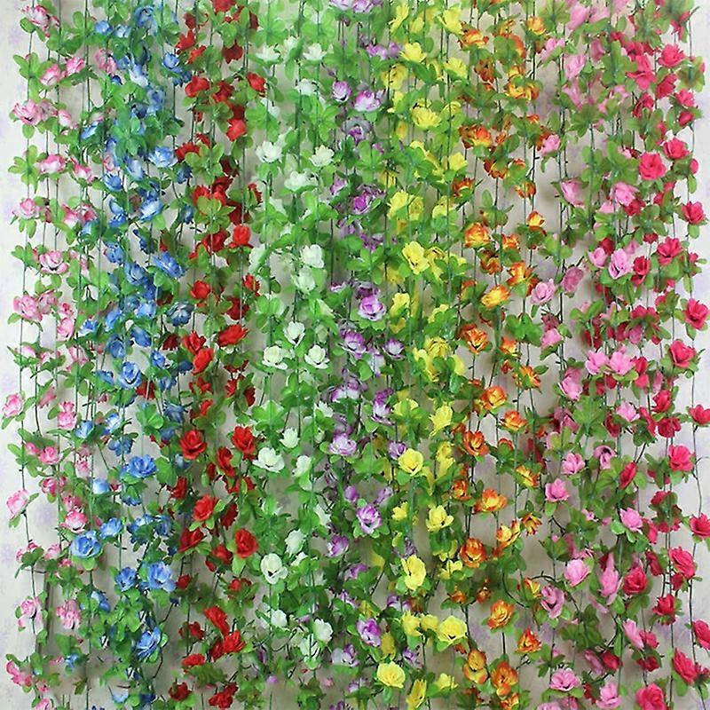 1Pc Easy to Maintain Rose Artificial Vines Plastic Delicately Cut ...