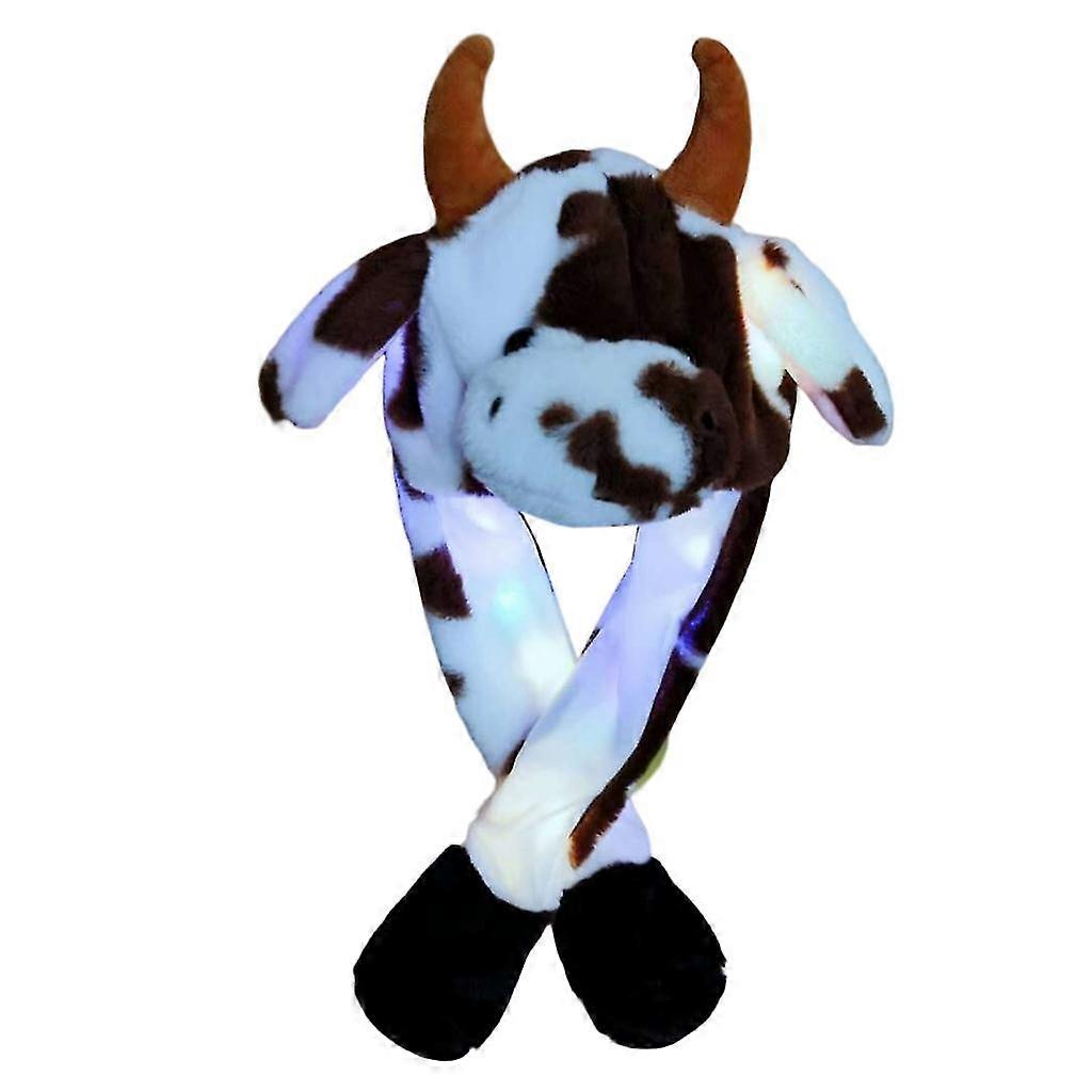 Led Cow Floppy Ear Hat Moving Ears Kids Cow Hat With Moving Ears ...