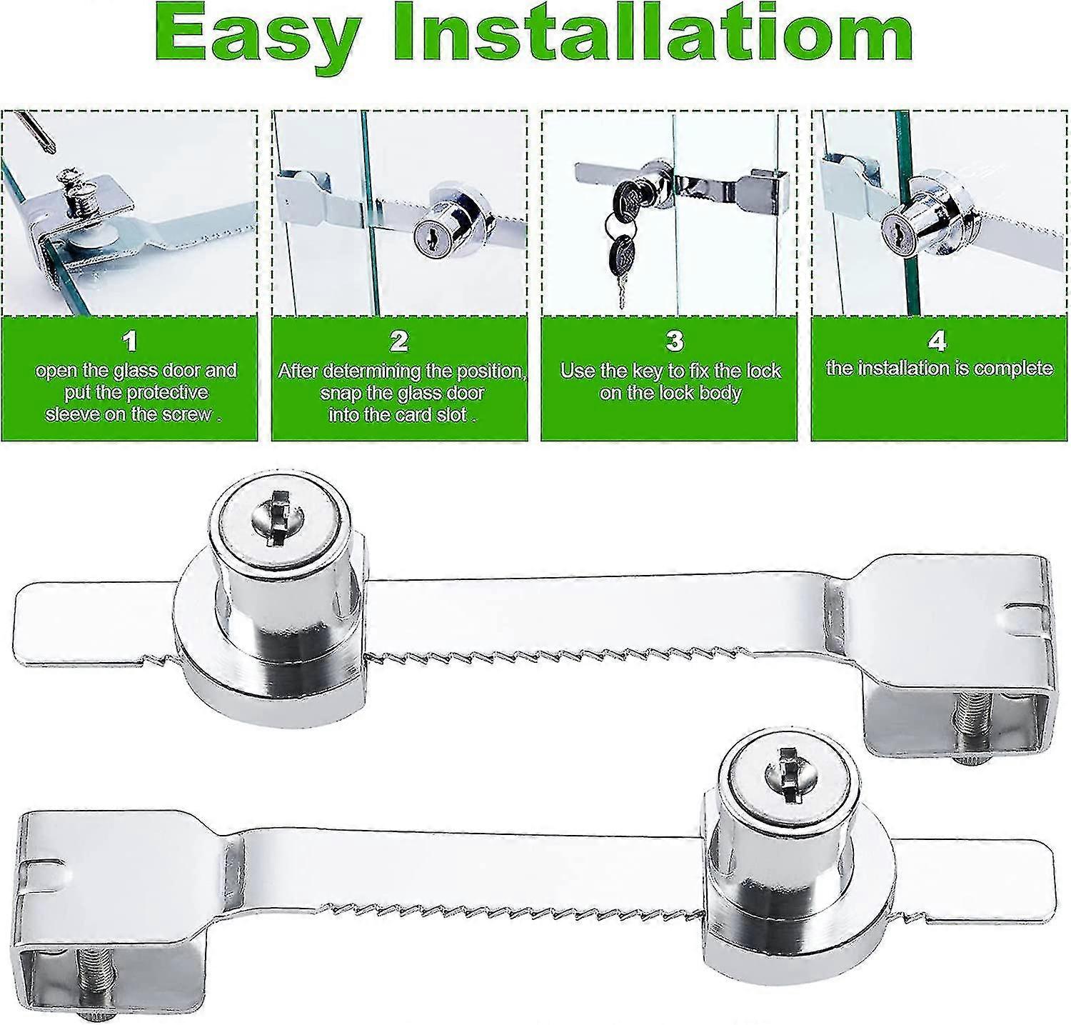 Cabinet Drawer Showcase Sliding Glass Door Lock Keys (1pc) | Fruugo UK