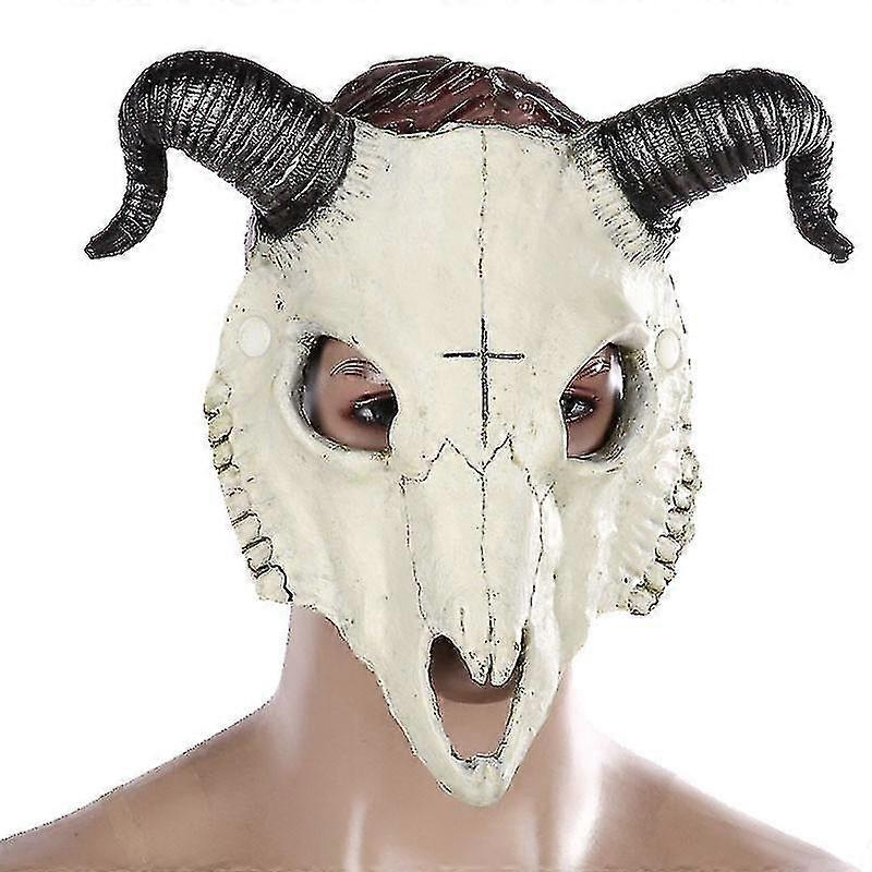 Goat Mask Halloween Party Pu Animal Mask Personality Festival Prom ...