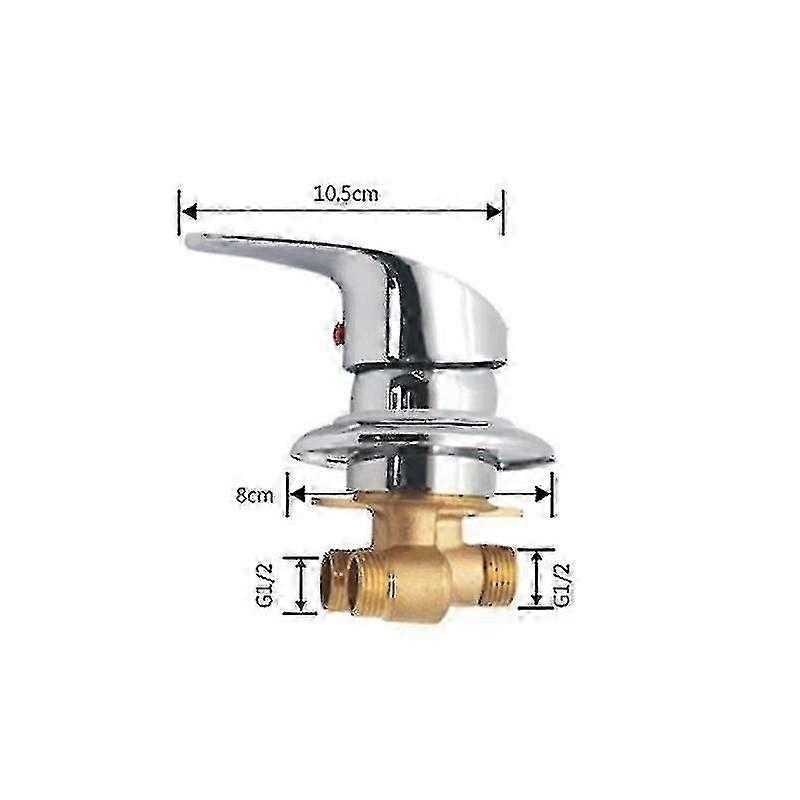 Shower Cabin Mixer Tap Brass Shower Faucet Outlet Diverter Chrome ...