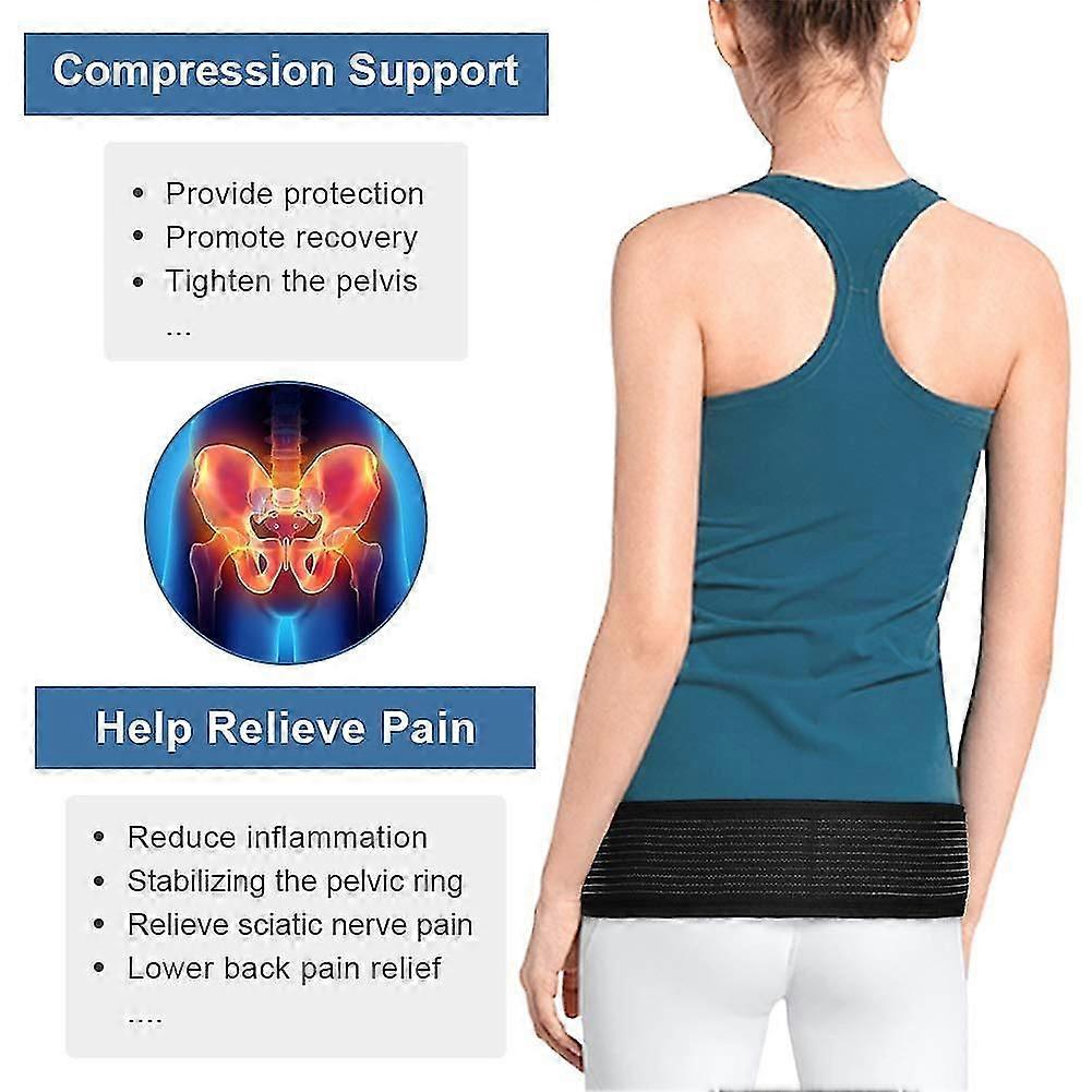 Sacroiliac Belt, Si Belt Support Si Belt Hip Brace With Double-layer ...