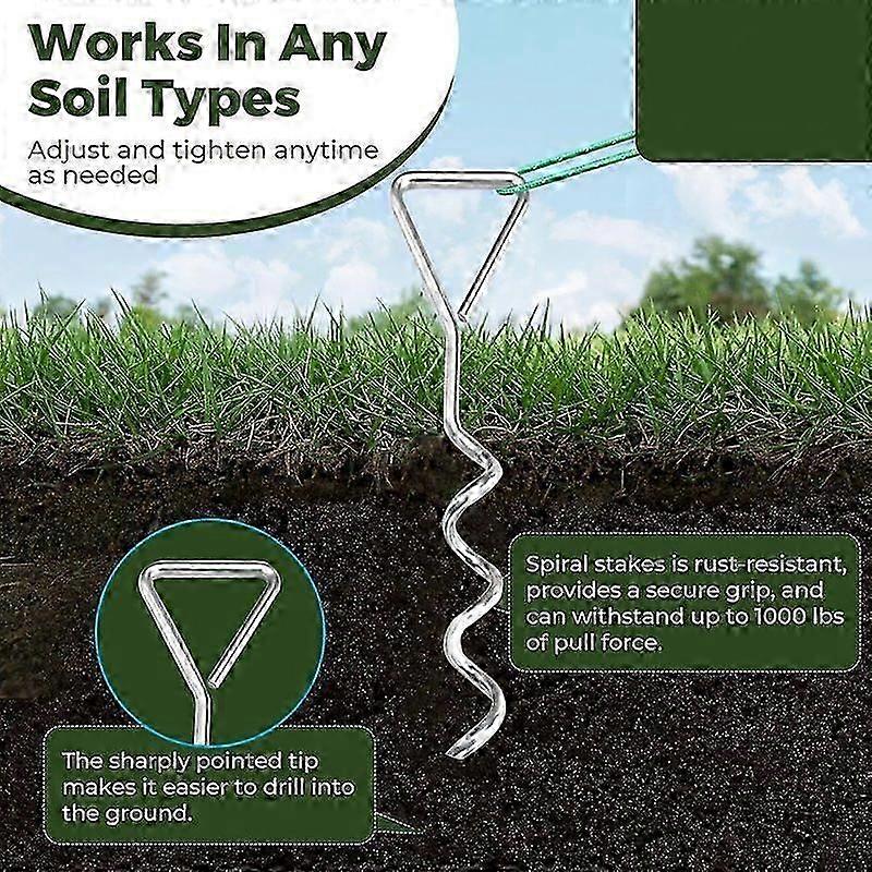 Tree Stakes And Supports For Leaning Trees, 3pcs 11.8inch Spiral Tree ...