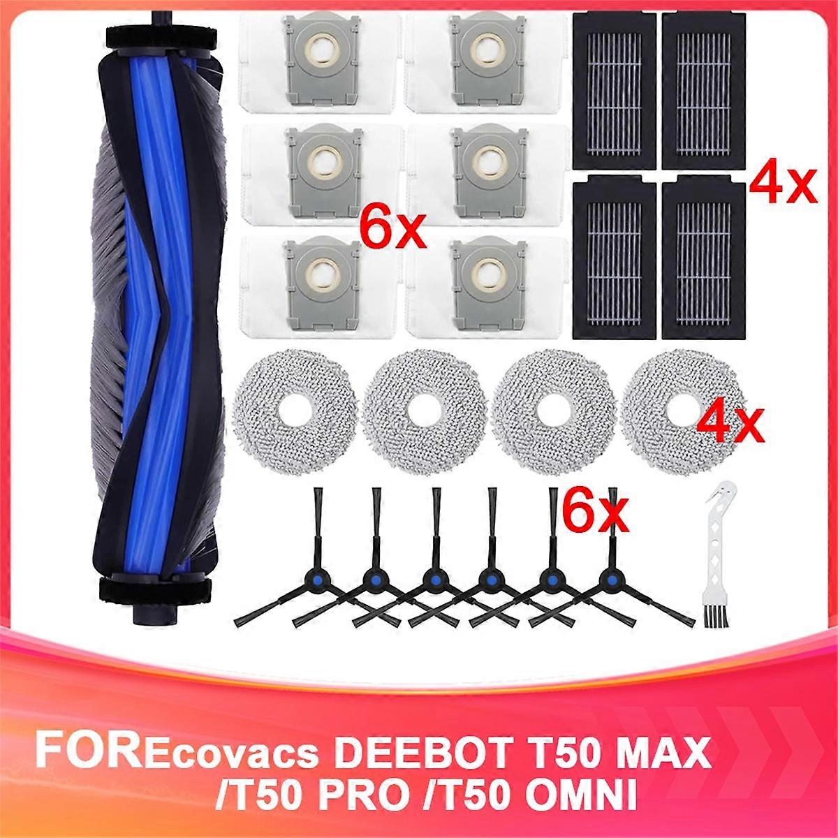 Accessories Kits for Ecovacs Deebot T50 Max /T50 Pro /T50 Omni /T50 Pro Omni /T50 Max Pro Vacuum ...