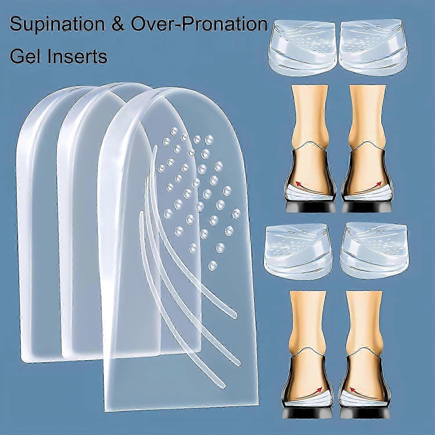 2/3 Layer Adjustable Orthopedic Heel Lift for Supination & Over ...