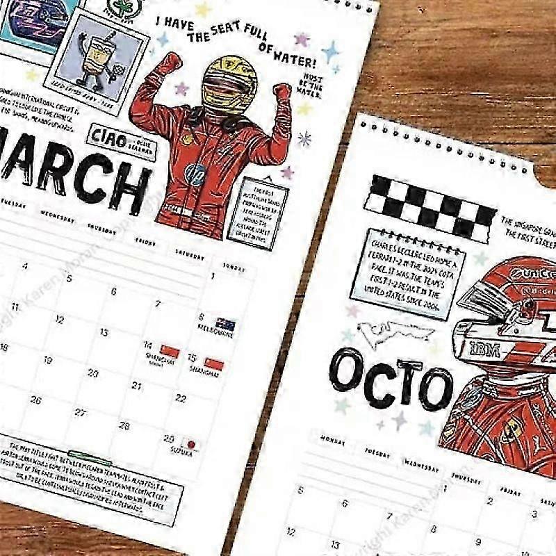 F1 Scrapbook Race Calendar 2026 The Ultimate Fans Race-Ready Wall ...