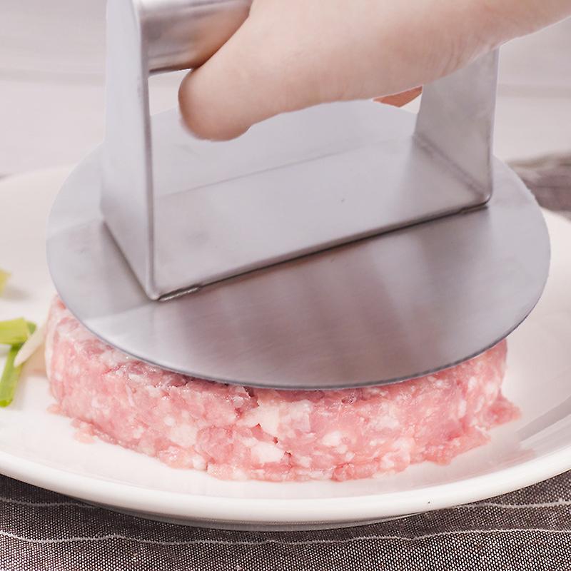 Stainless Steel Burger Grinder, 6 Inch Round Hamburger Grinder, Grilled ...