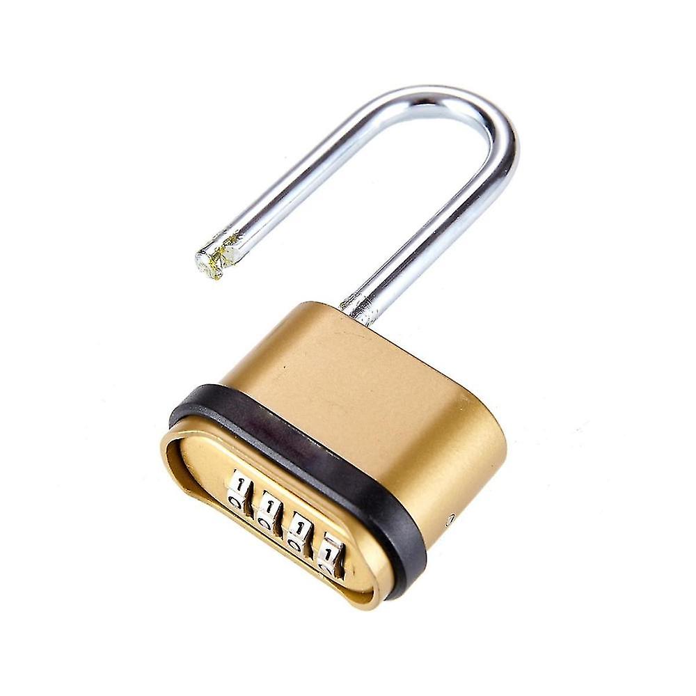 Long Beam Combination Lock, Padlock, Extended Lock Hook Bottom, Four ...