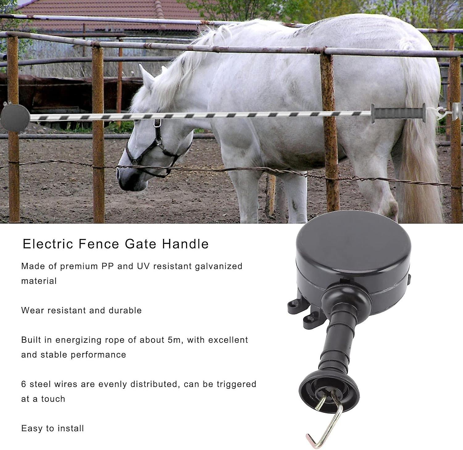 Electric Fence Gate Handle, 13.4x5.5x3.5In Reliable Electric Fence Gate ...
