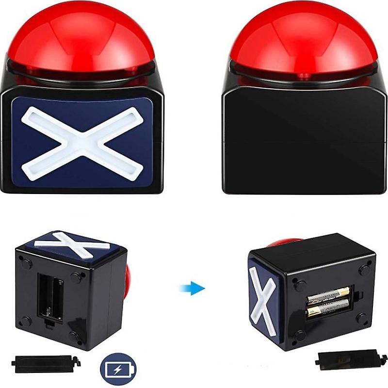 2023 New Game Answer Buzzer Alarm Button With Sound Light Trivia Quiz ...