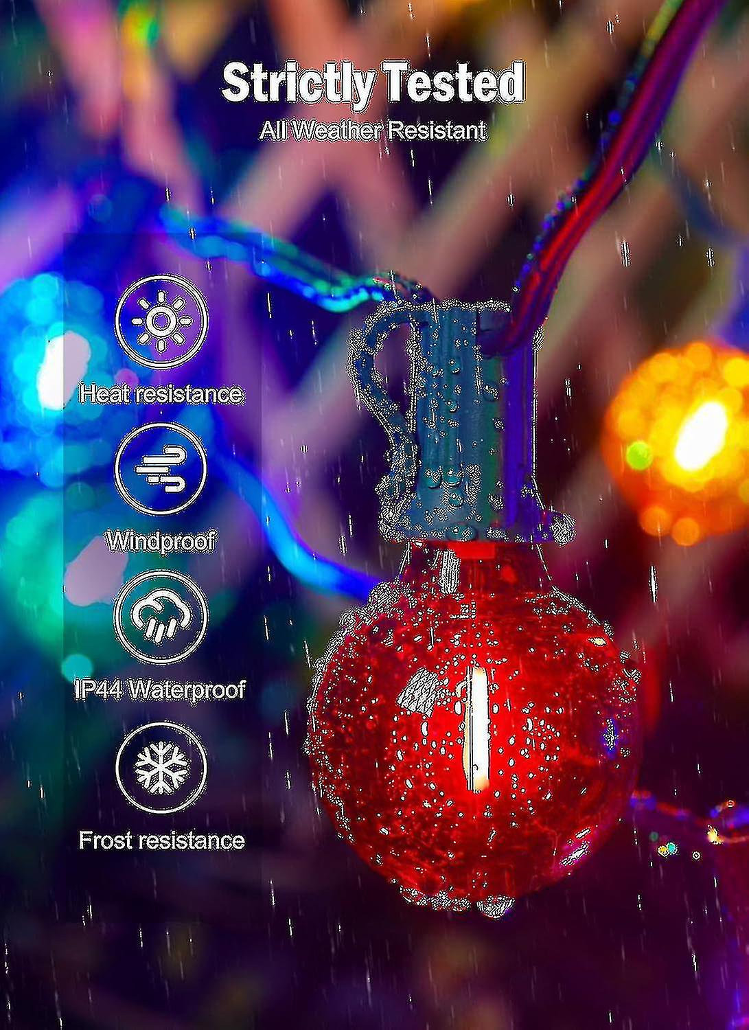 Good 25 Pack Multi Color G40 Led Christmas Compatiblement Bulbs Ul ...