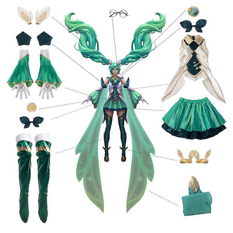 Lol Star Guardian Sona Cosplay Costume Game Lol Sona Costume Halloween Outfit Full Set Lol ...