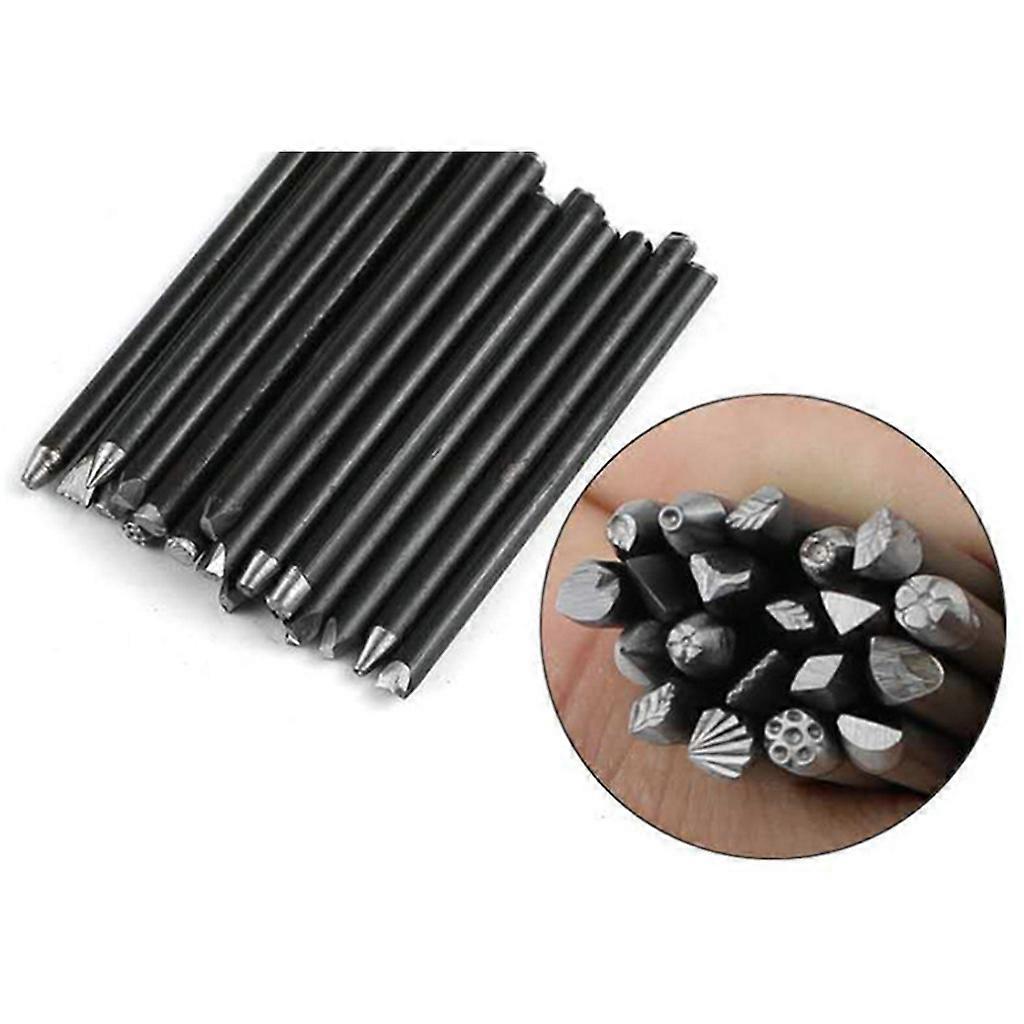 36 Pcs/set Jewelry Stamp Punch Anvil Chisel Equipment for Jewelry ...