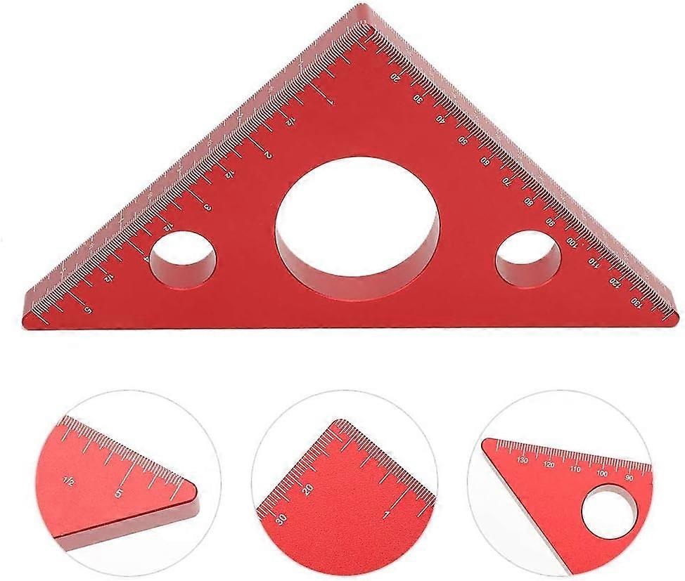 45 Degree Aluminum Alloy Angle Ruler, Square Triangle Angle Ruler ...
