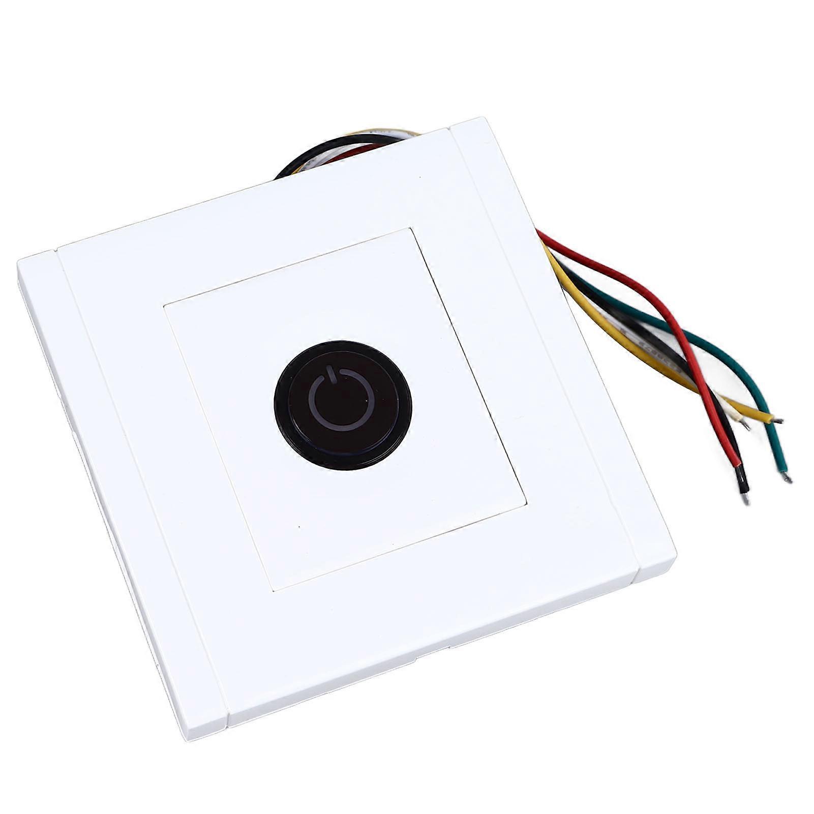 Access Control Touch Switch Self Resetting Infrared Sensing Exit Button Switch for Door Security ...