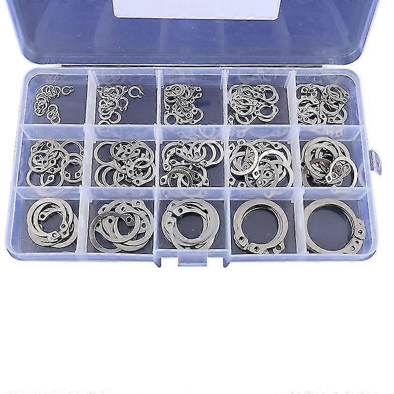 150/250pcs 304 Stainless Steel External Circlip Retaining Ring ...