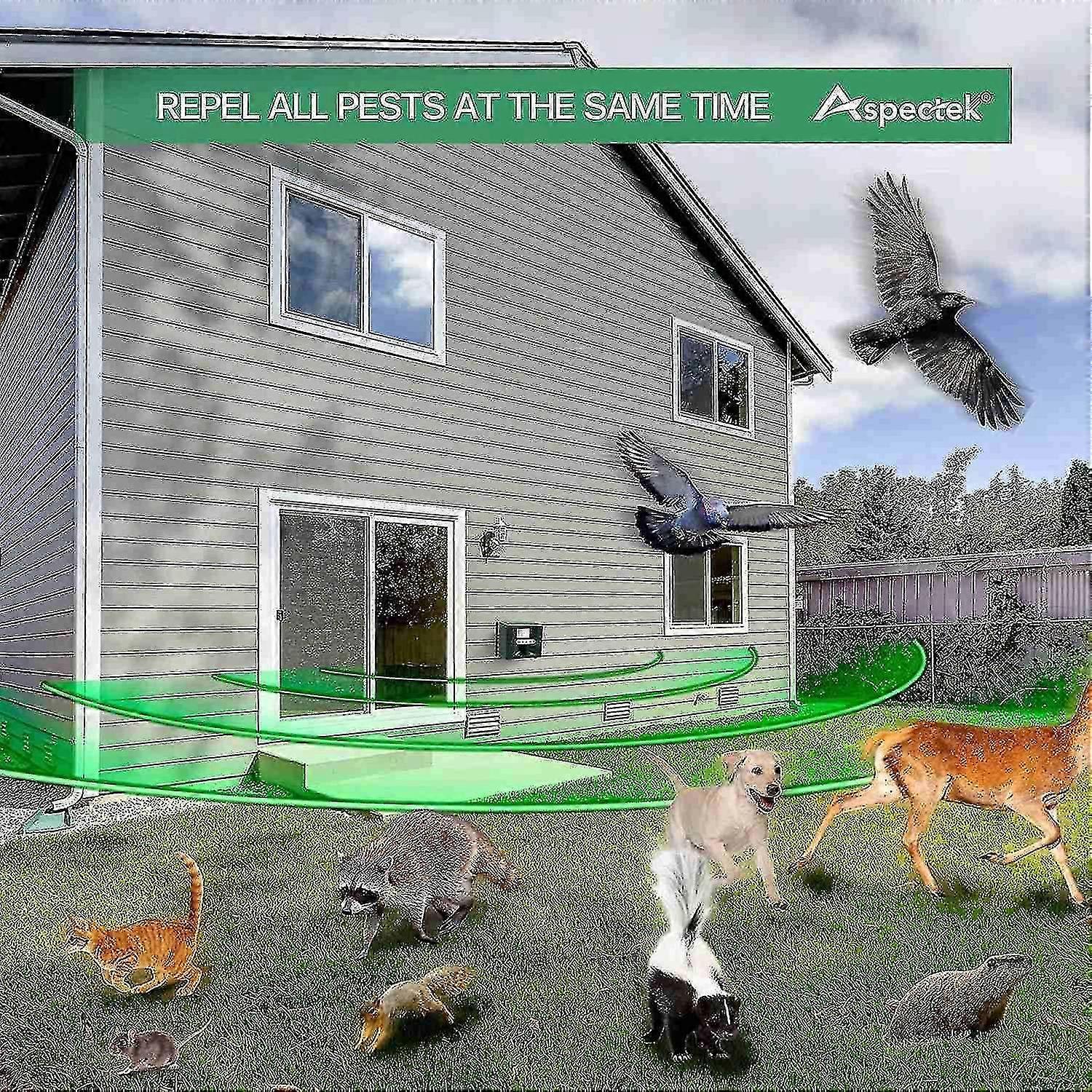 Ultrasonic Outdoor Animal Pest Repellent, Yard Sentinel Rc Pest ...