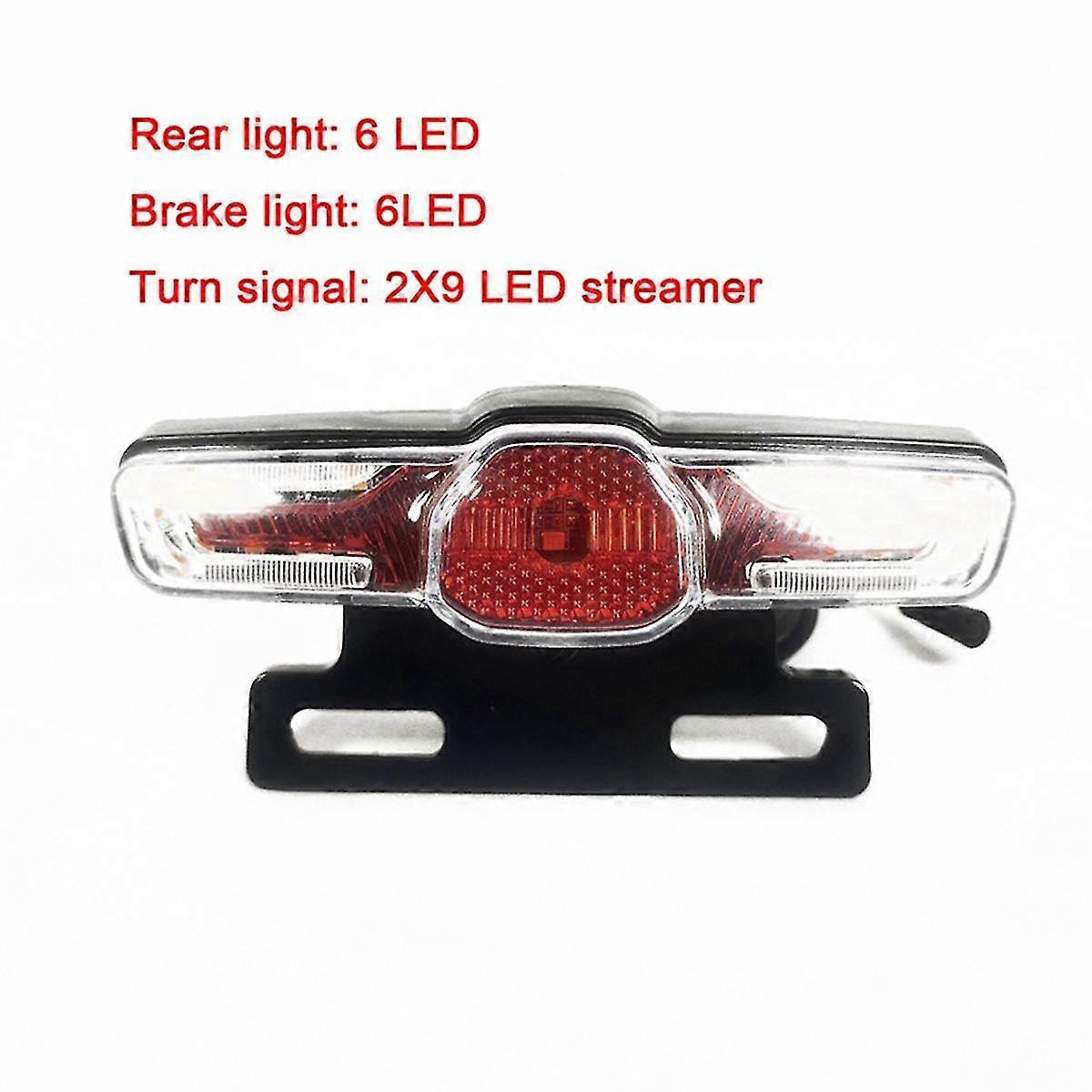 Electric Bicycle Tail Light With Turn Signal And Brake Light Compatible ...