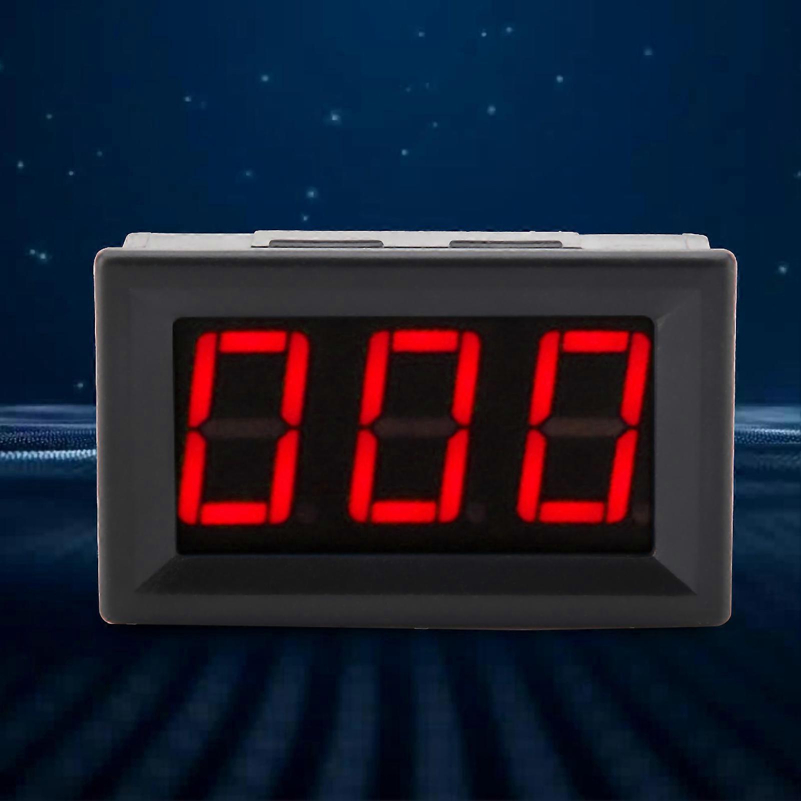 3 Digits LED Digital Ammeter Ampere Meter Current Meter Panel Micro Adjustment DC0-1A (Red ...