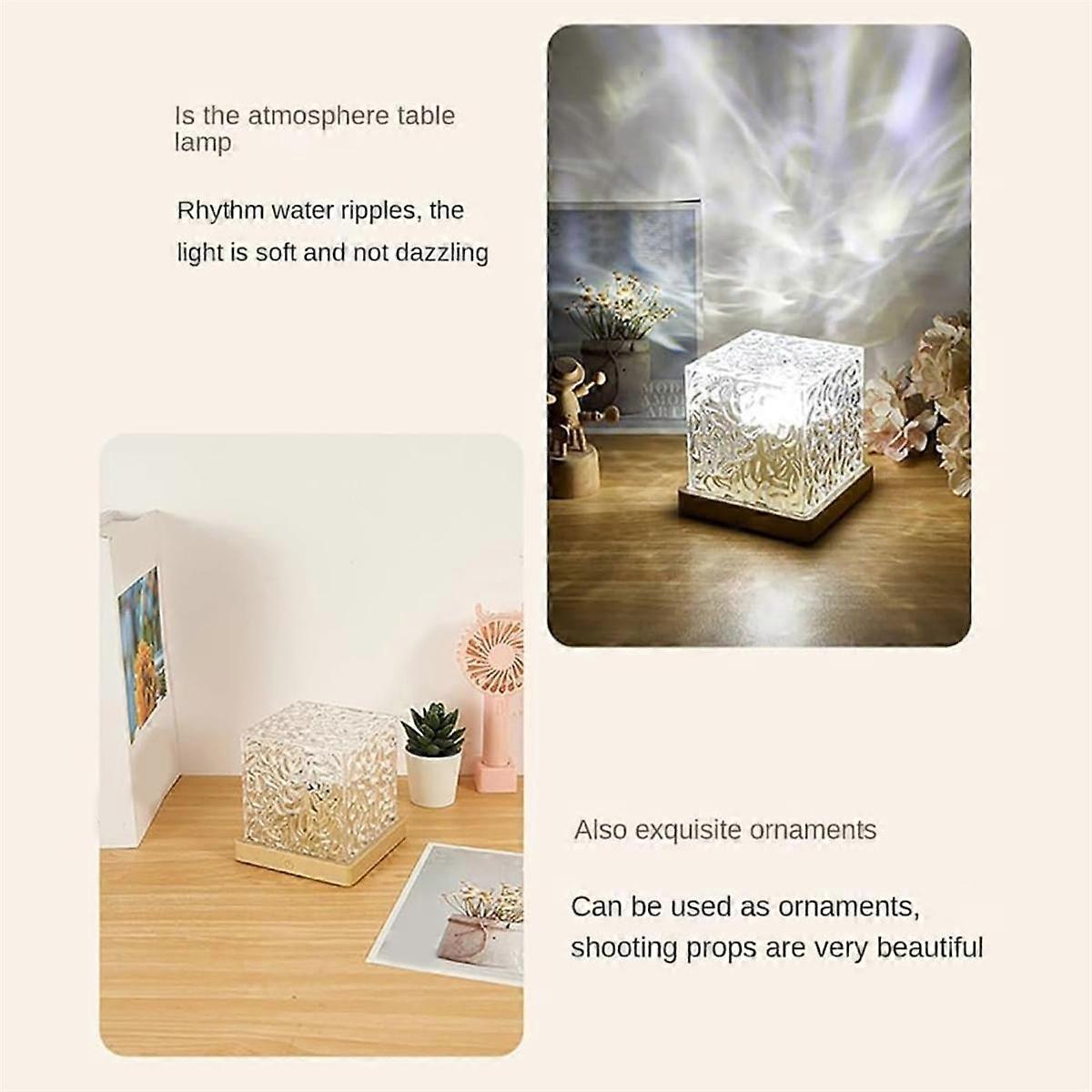 Aurora Northern Lights Lamp,Wave-Cube Lamp, Projector,16 Color Water ...