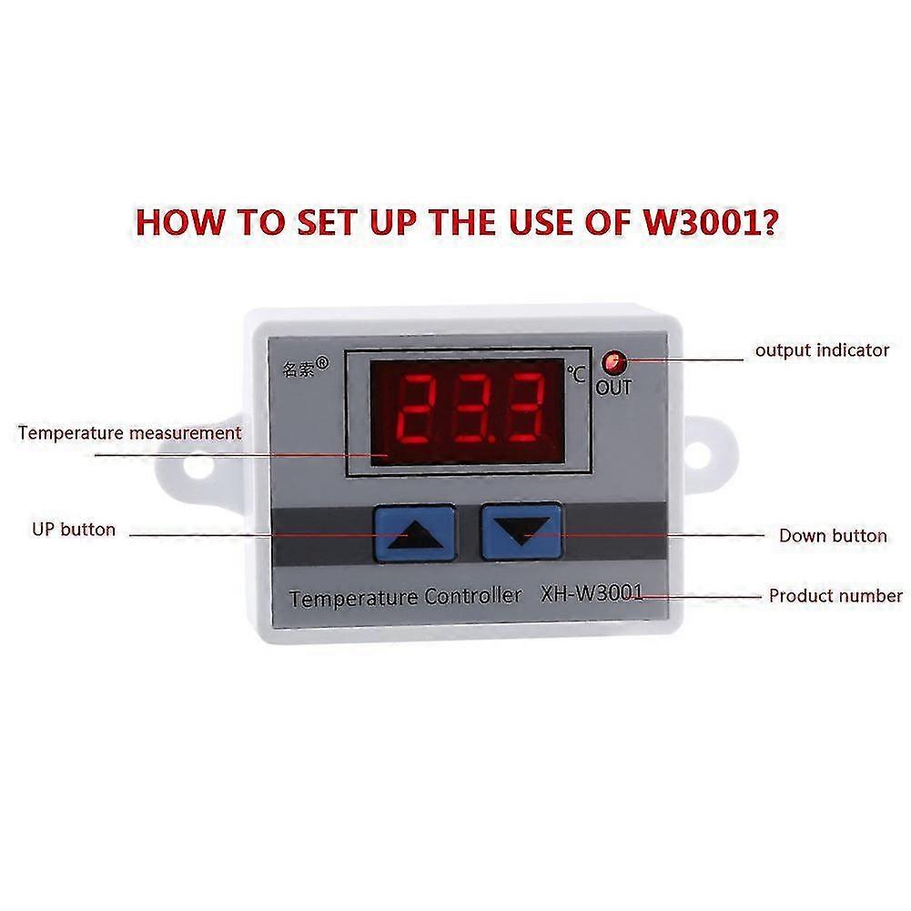 12v Digital Led Temperature Controller Thermostat Control Switch ...