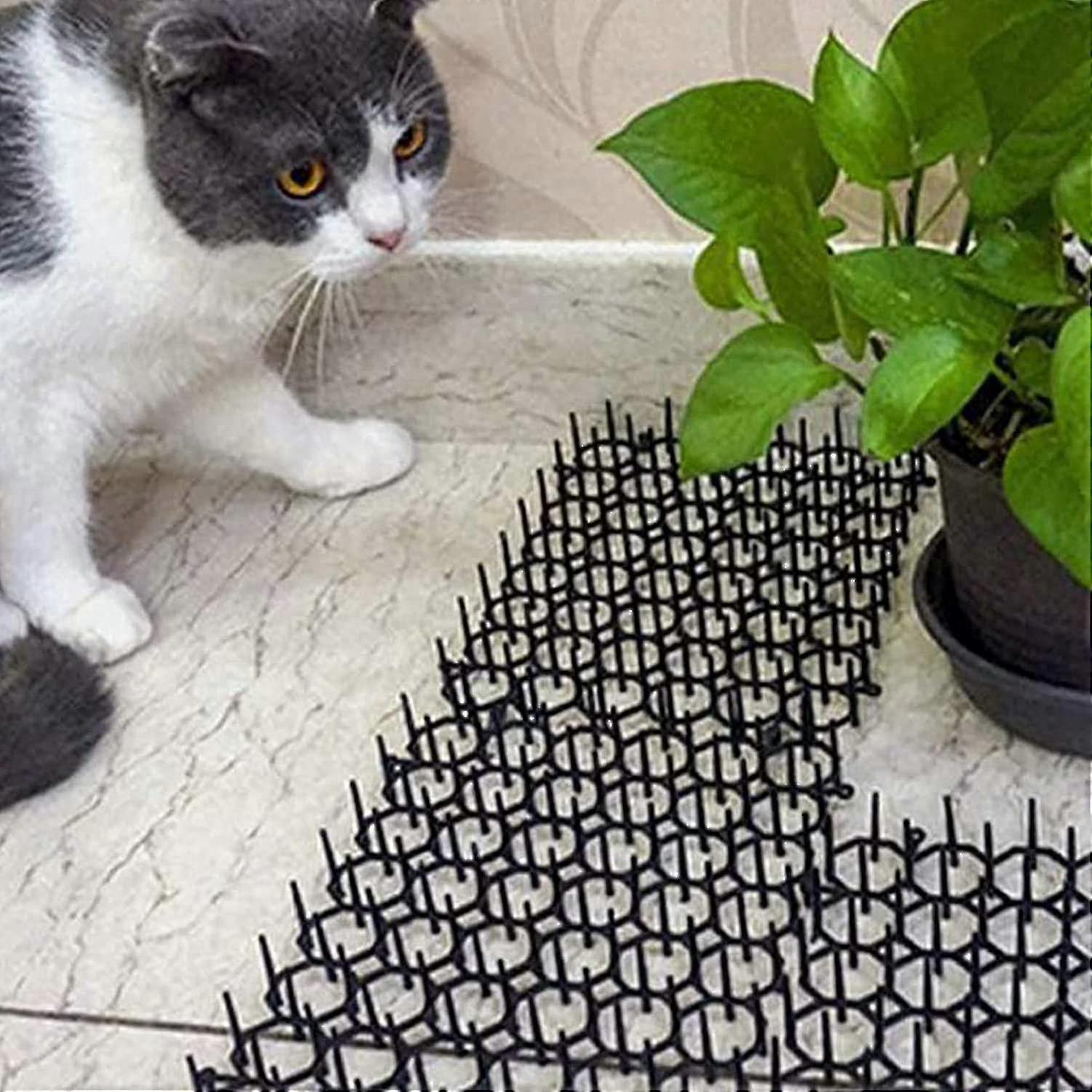 Cat Scat Mat With Spikes - 12pcs, Animal Repellent, Garden Prickle ...