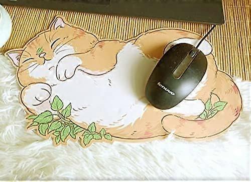 Desk Mat Sleeping Cat Mouse Pad Game Mouse Pad Cartoon Cat Keyboard ...