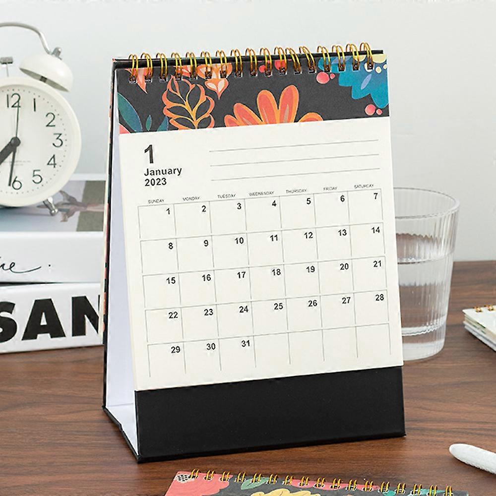 2023 Simple Flowers Desktop Calendar Stand Up Calendar Schedule Desk ...