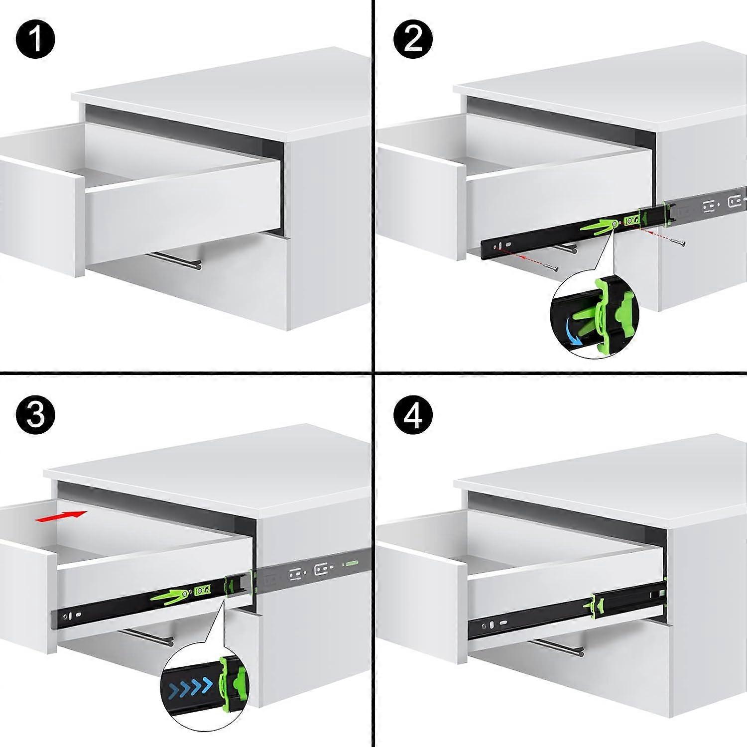 Drawer Rails Stainless Steel Drawer Slides 250mm Drawer Slide Ball ...