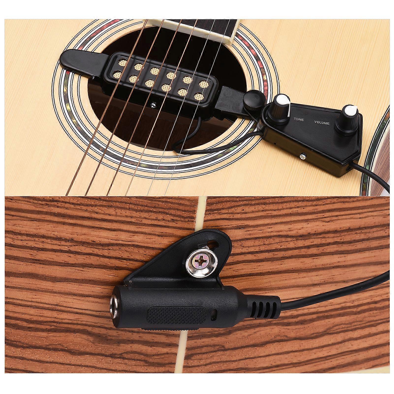 Acoustic Guitar Sound Hole Pickup Magnetic Passive Pick-up System with ...