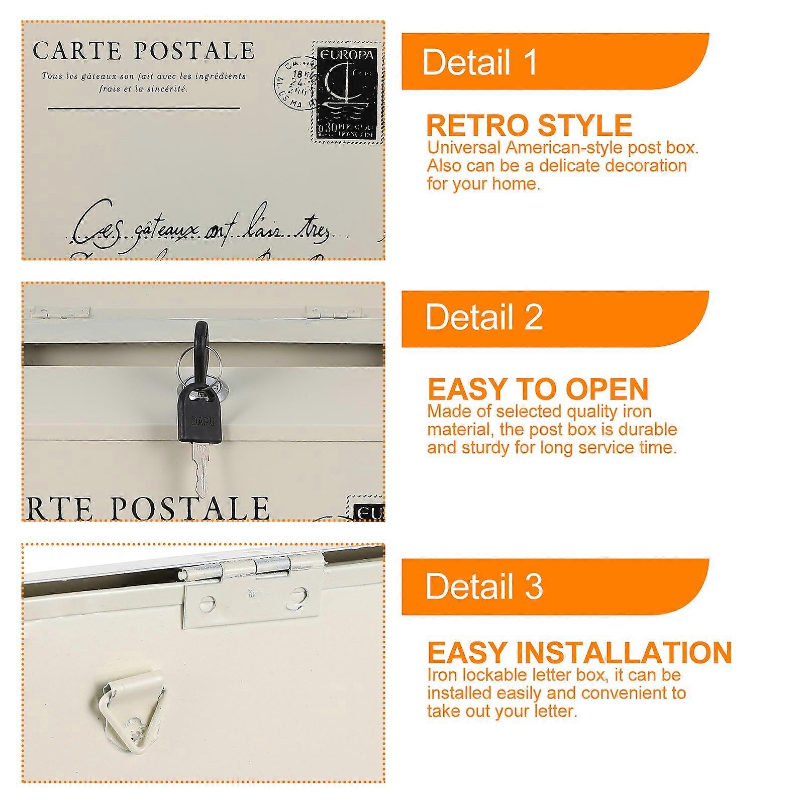 Wall Mounted Mailboxes Wall Mount Mailboxes Rustic Suggestion Box Heavy ...